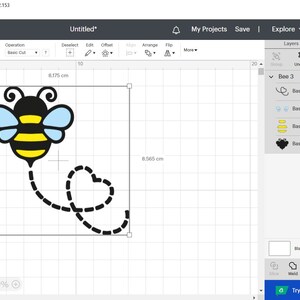 Flying Bee SVG, Bee Paths SVG - Etsy