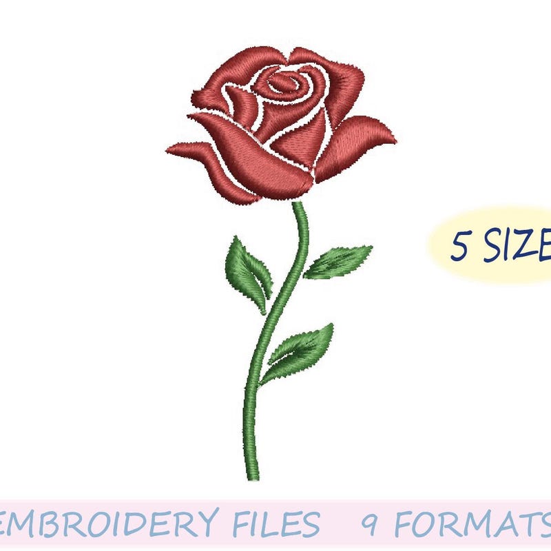 Embroidery Roses File Dst - Etsy