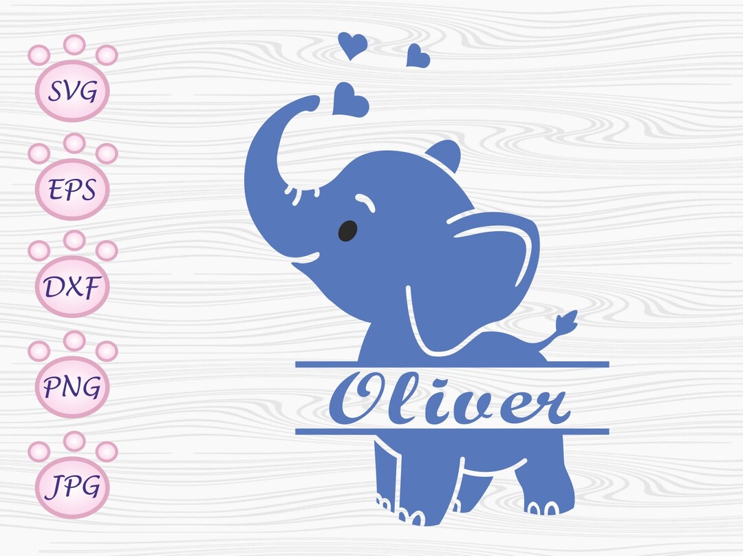Baby Elephant SVG, PNG File - Instant Download - Etsy