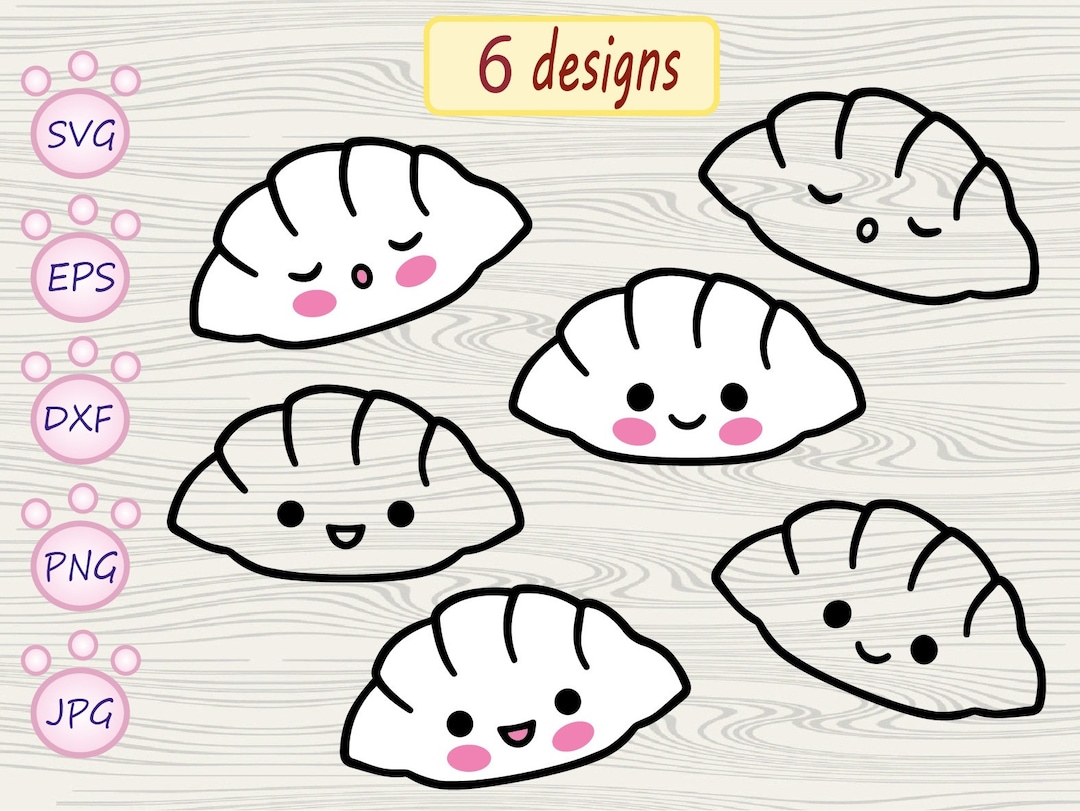 Dumpling Svg, Korean Food Svg, Asian Food, Cute Food Svg - Etsy