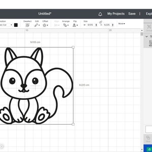 Cute Squirrel SVG - Etsy