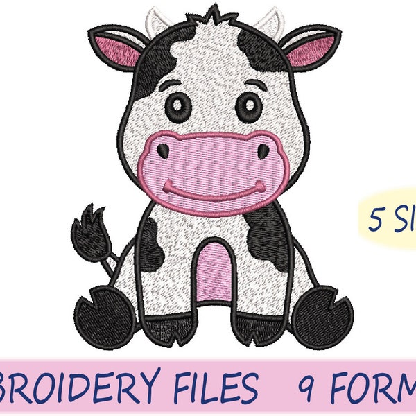 Cow Embroidery - Etsy