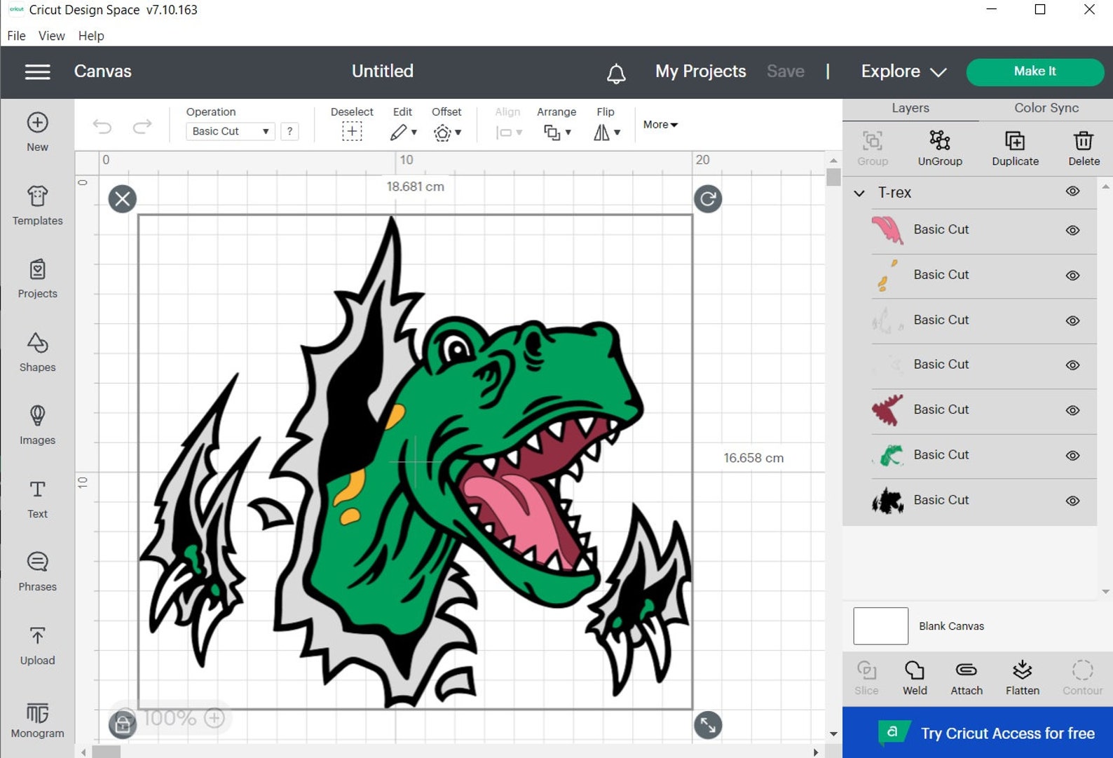 T-rex Scratch Svg - Etsy