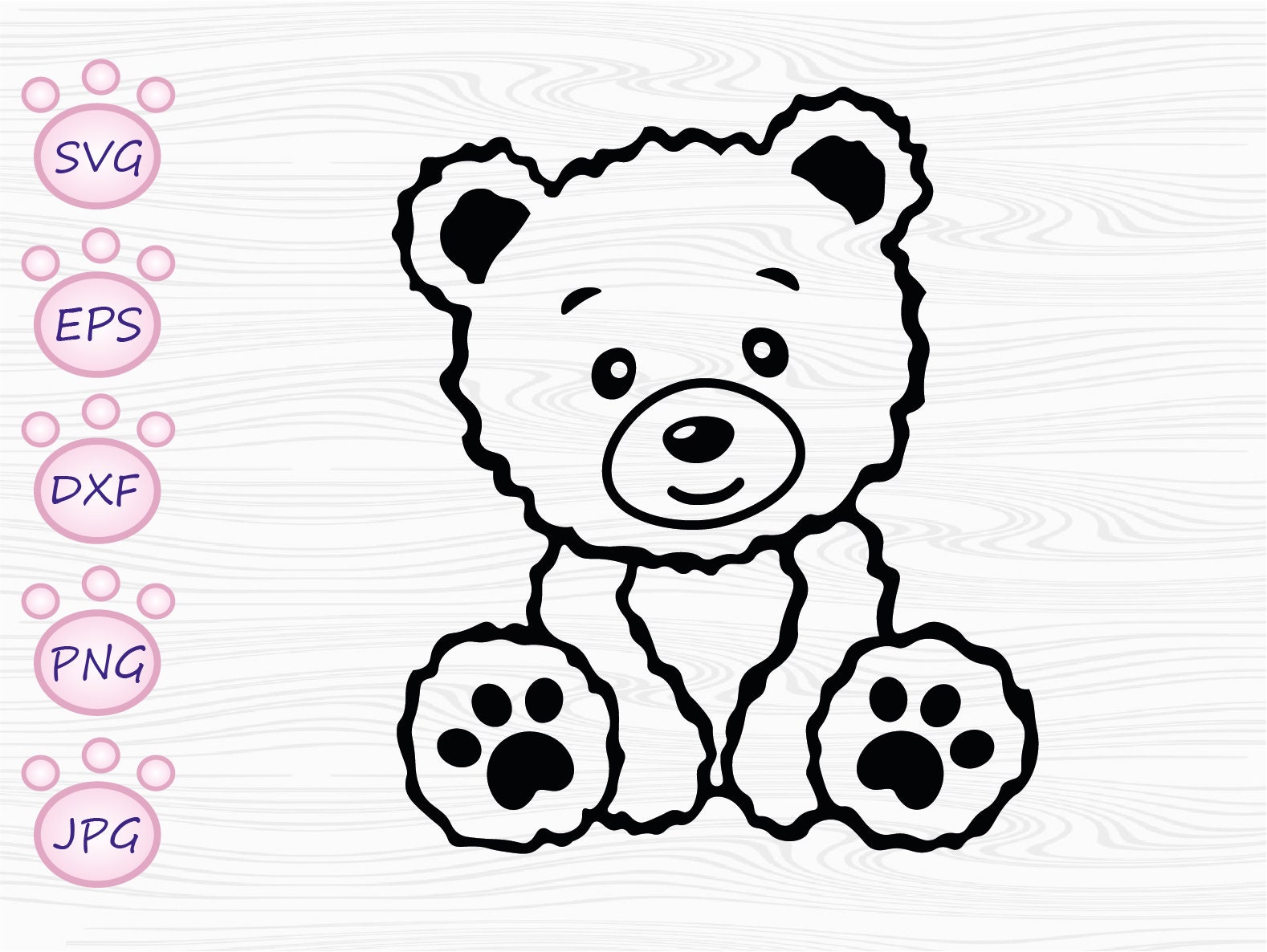 Teddy Bear SVG Cricut - Etsy Australia