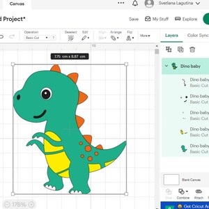 Baby T-rex Svg, Dinosaur SVG - Etsy