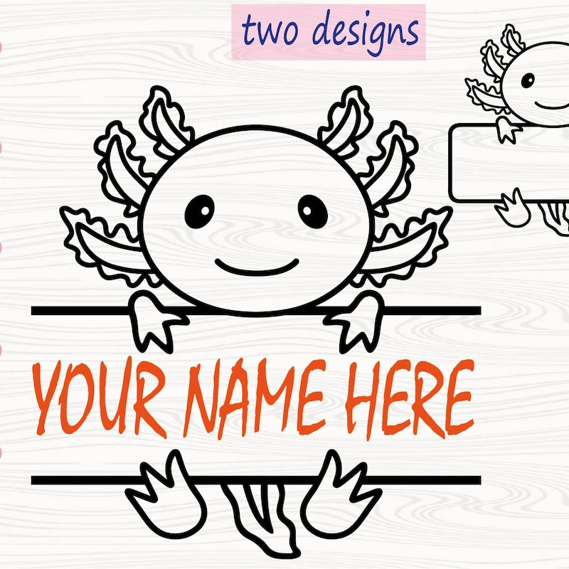 Axolotl Sketch Wall Art - Etsy