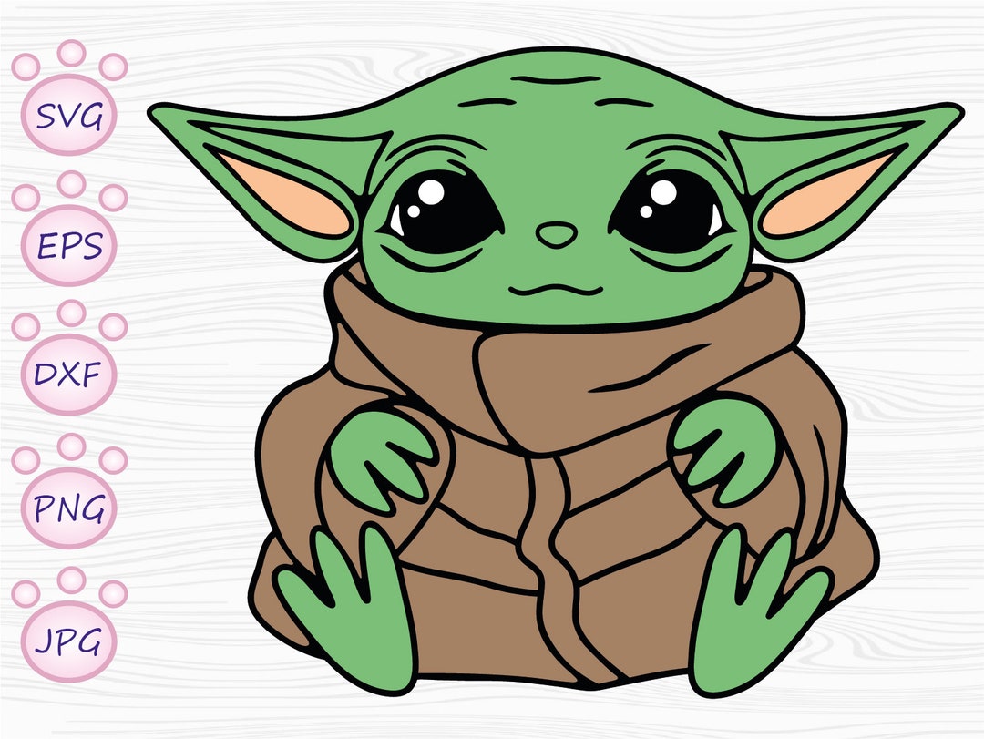 Baby Yoda SVG - Etsy