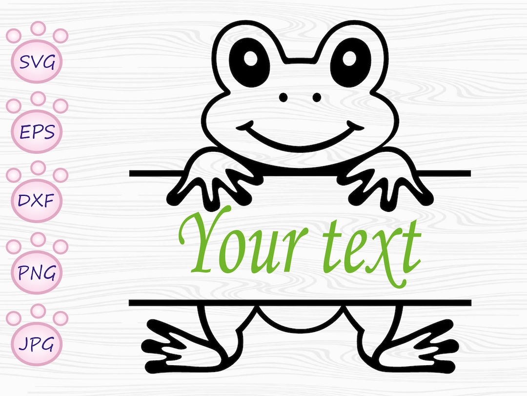 Frog Monogram SVG - Etsy