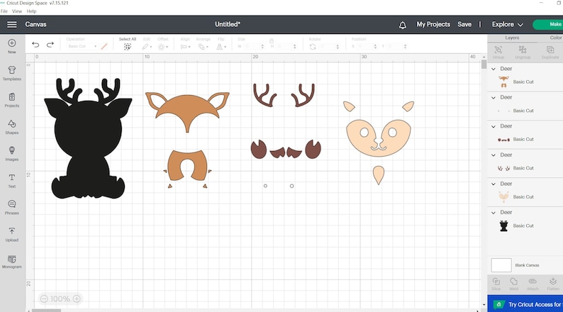 Baby Deer SVG - Etsy