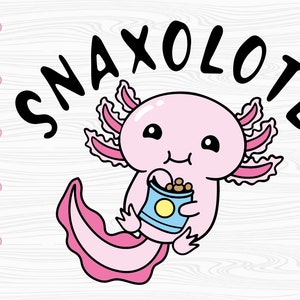 Snaxolotl SVG, Cute Axolotl SVG - Etsy