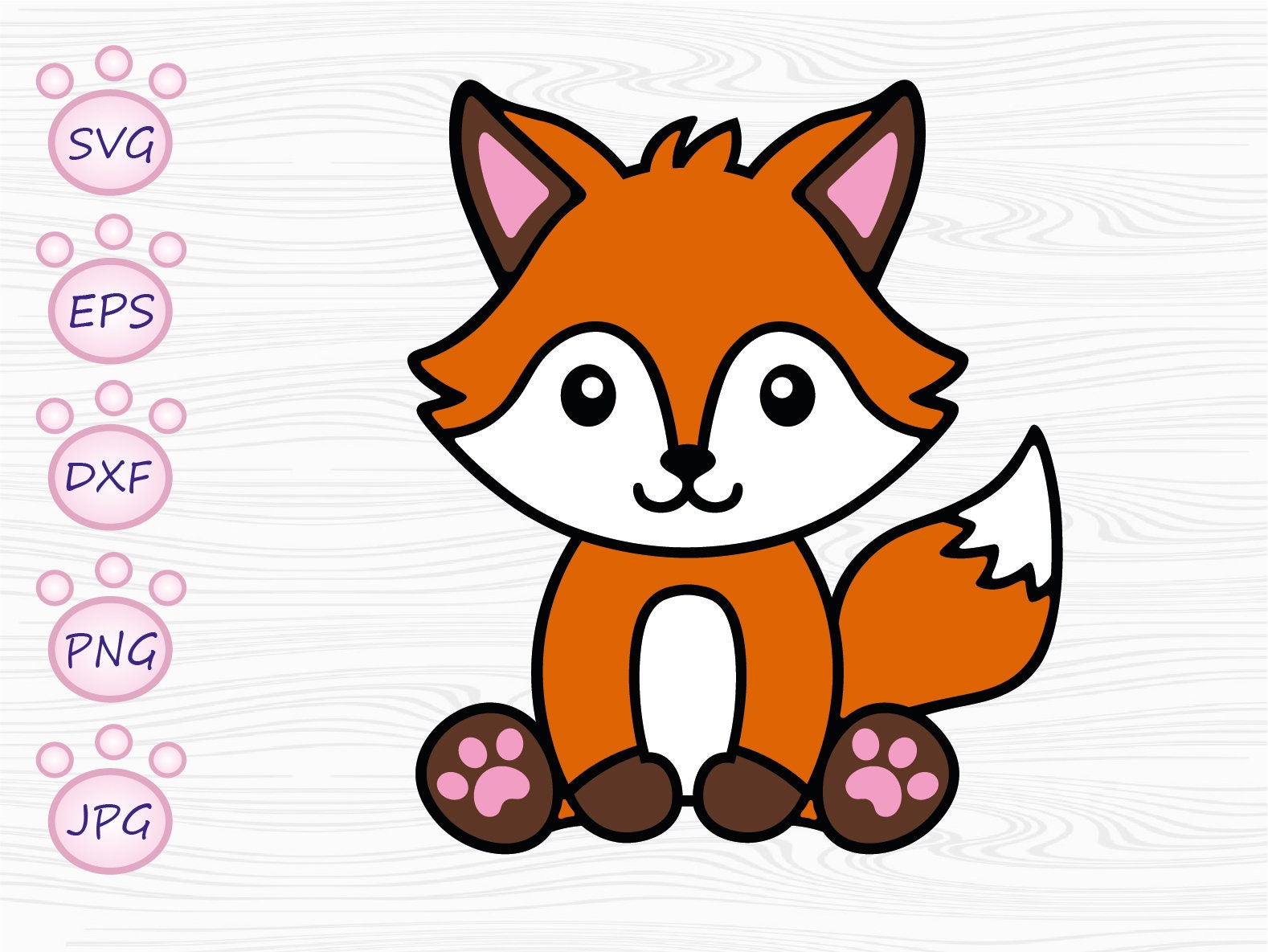 Baby Fuchs SVG - Etsy.de