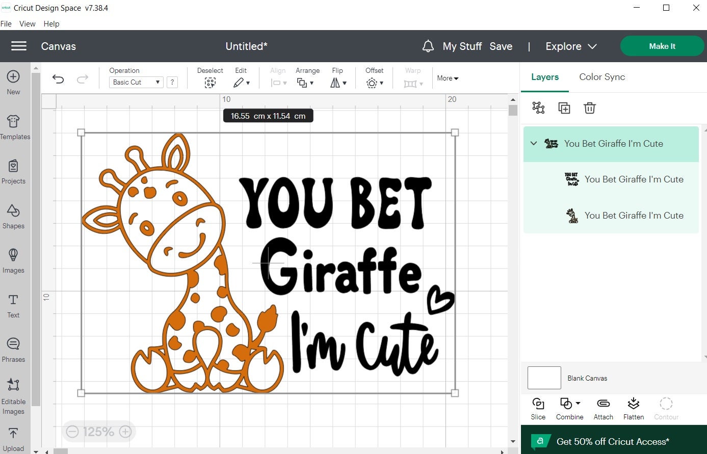 You Bet Giraffe I'm Cute SVG. PNG . Cricut Cut Files, Silhouette. Zoo ...
