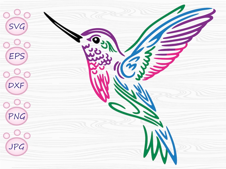 Hummingbird SVG, Bird SVG - Etsy