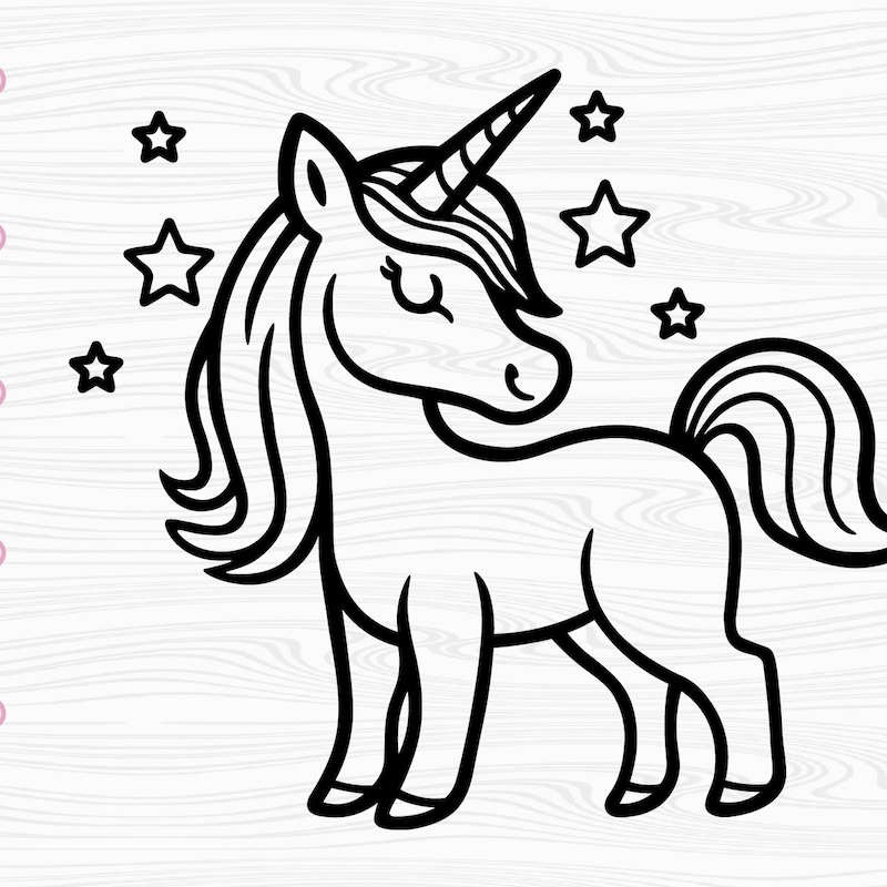 Black Unicorn Svg - Etsy