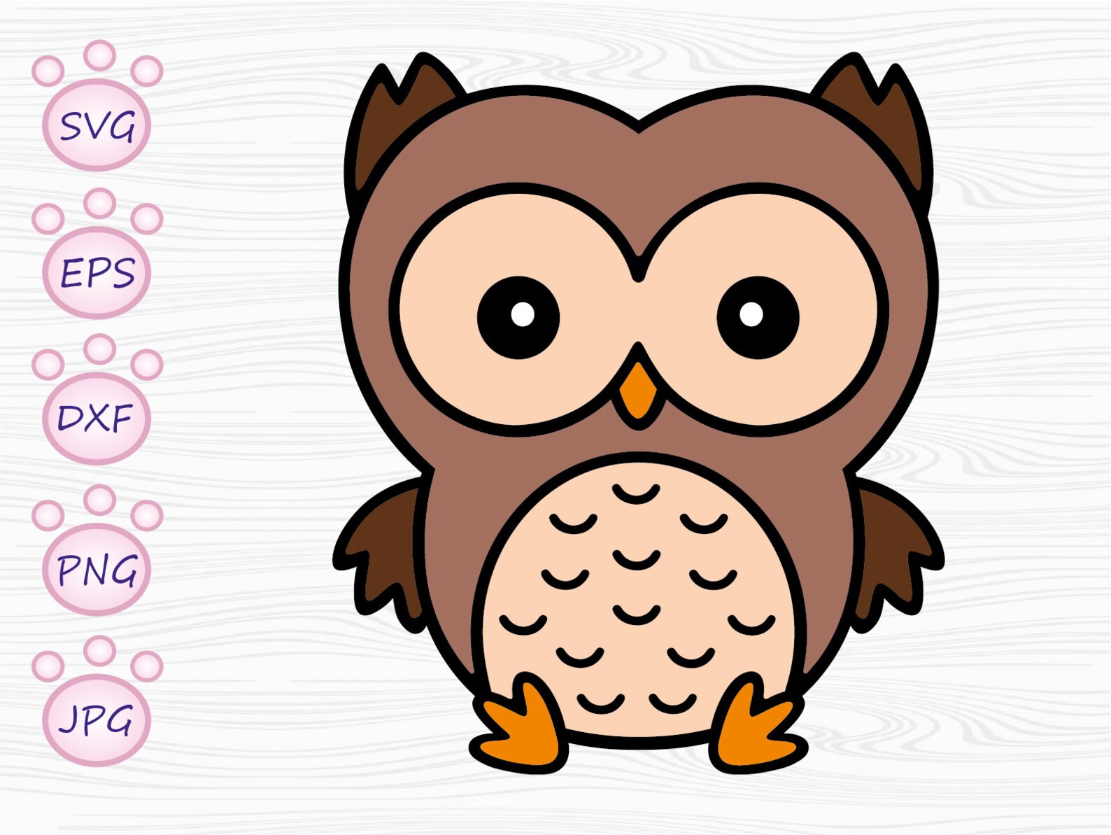 Baby Owl SVG - Etsy