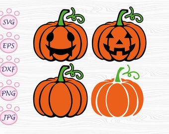 Jack O Lantern SVG Bundle, Pumpkin SVG, Halloween SVG, Digital Download ...