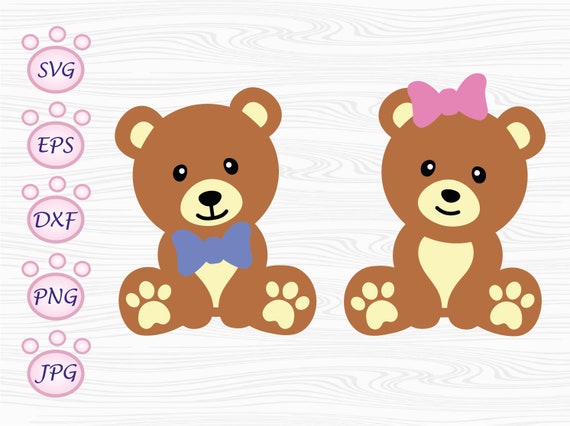 Teddy Bear SVG Cricut Baby Bear Svg Teddy Bear Baby Shower - Etsy