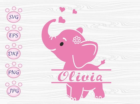 Baby Elephant SVG PNG File Instant Download | Etsy