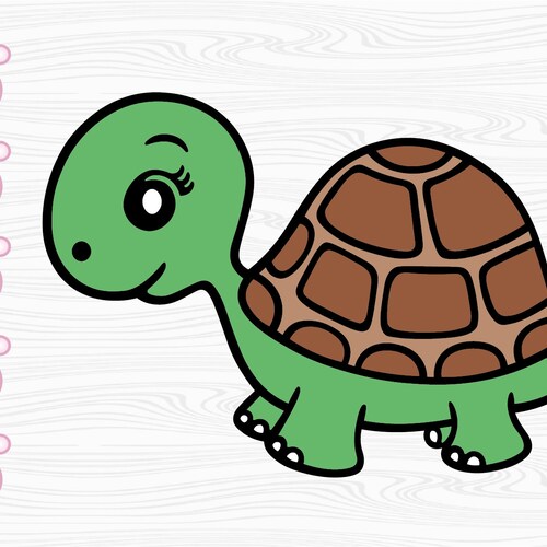 Turtle SVG. Cricut Cut Files Silhouette. DXF PNG Eps. Baby - Etsy