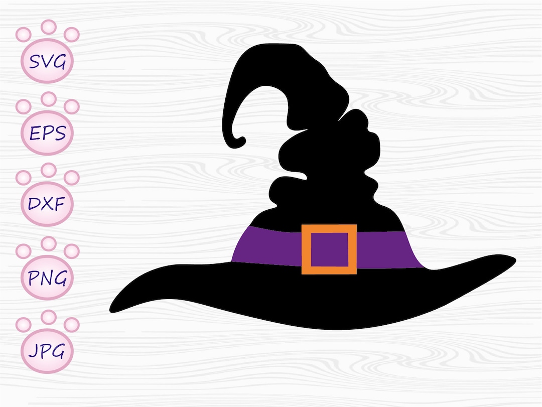 Witch Hat SVG - Etsy