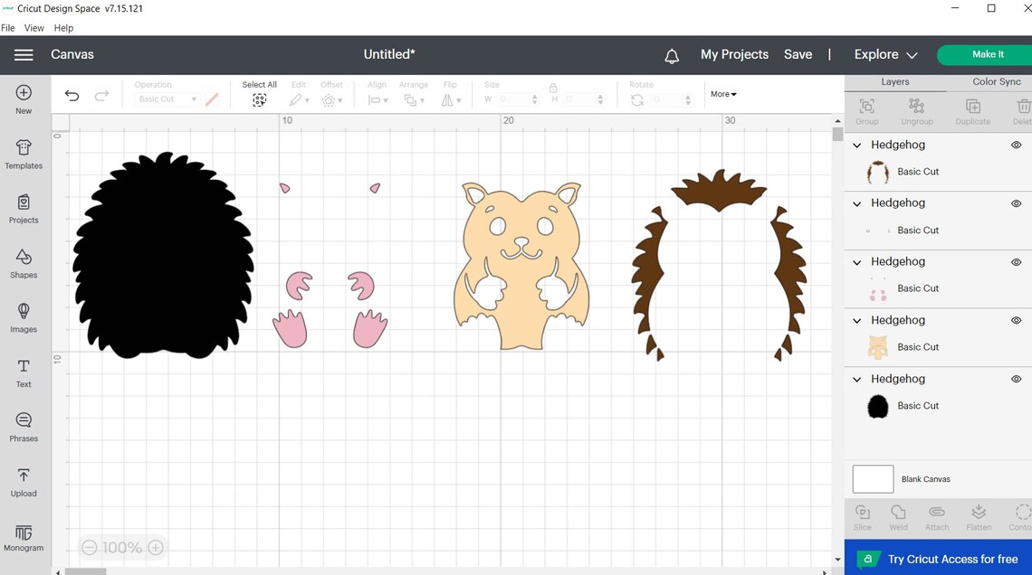 Cute Hedgehog Svg - Etsy