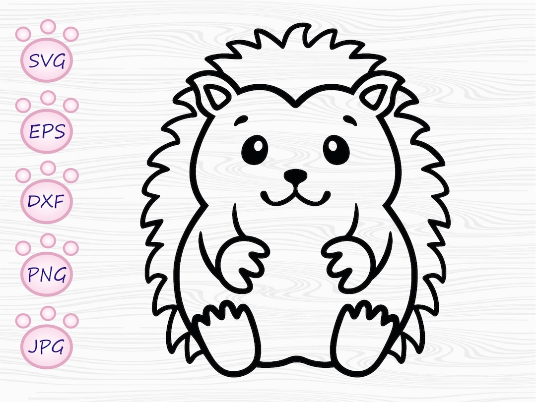 Igel Umriss SVG - Etsy.de