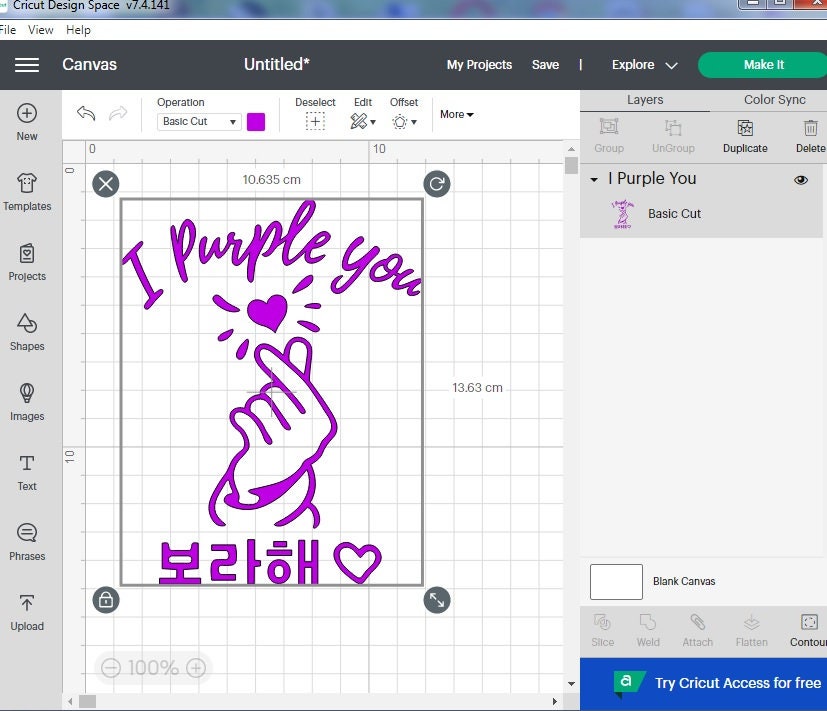 I Purple You SVG | Etsy