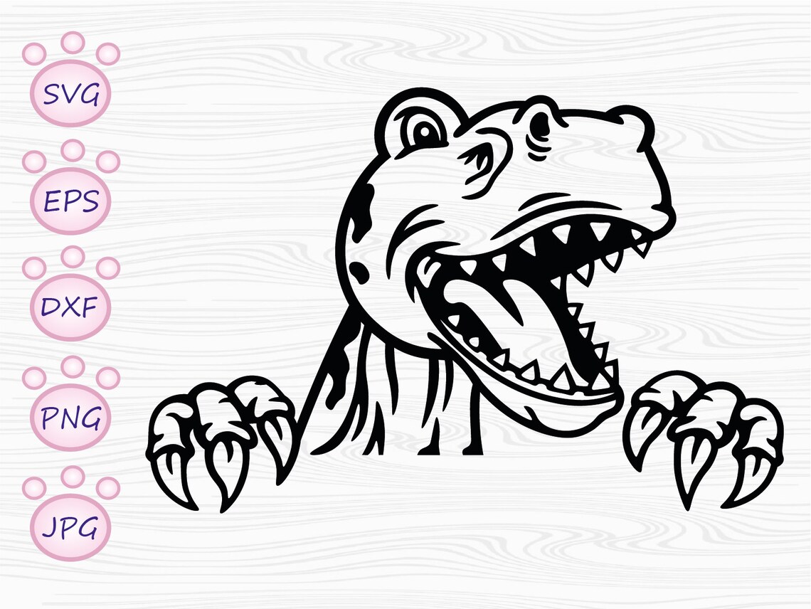 Tyrannosaurus Rex Svg Dinosaur T-rex - Etsy
