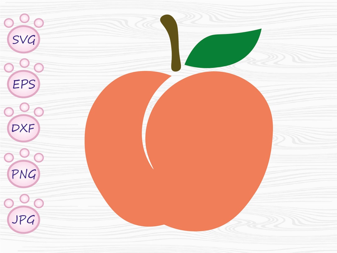 Peach Svg, Fruit Svg, Peach Fruit SVG - Etsy