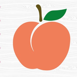 Peach Svg, Fruit Svg, Peach Fruit SVG - Etsy