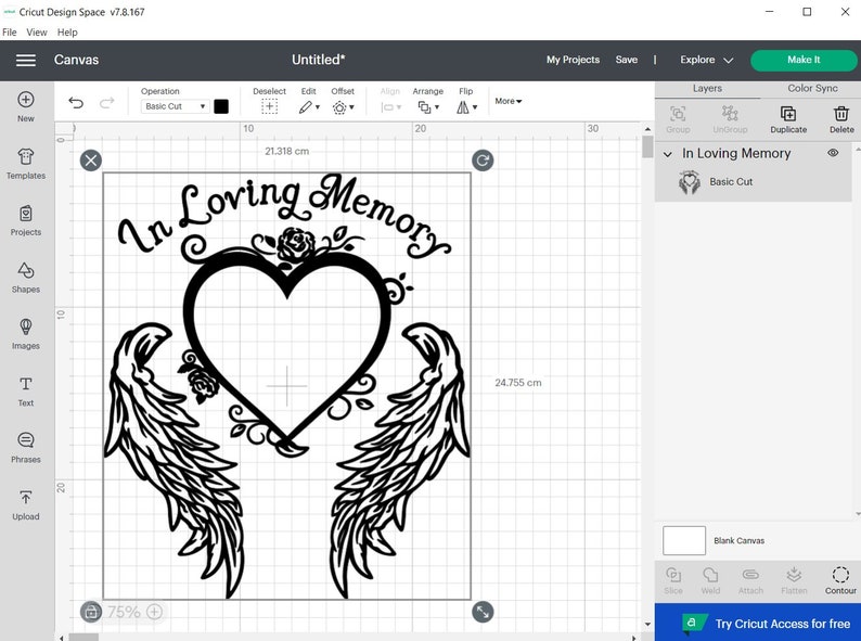 In Loving Memory Svg - Etsy