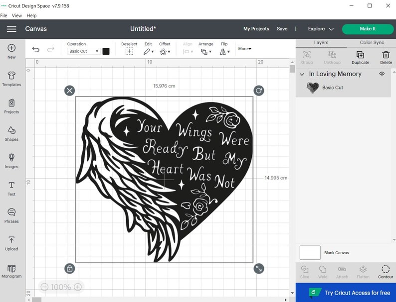 In Loving Memory Svg - Etsy
