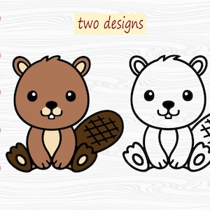Baby Beaver SVG - Etsy