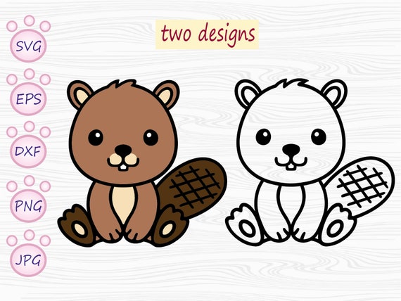 Baby Beaver SVG - Etsy