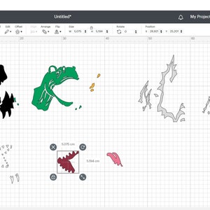 T-rex Scratch Svg - Etsy