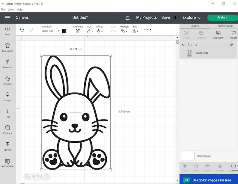 Cute Bunny SVG - Etsy