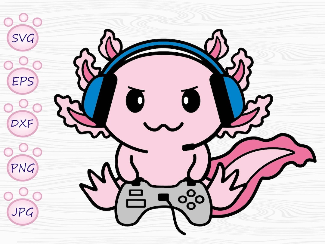 Gamer Axolotl Svg - Etsy