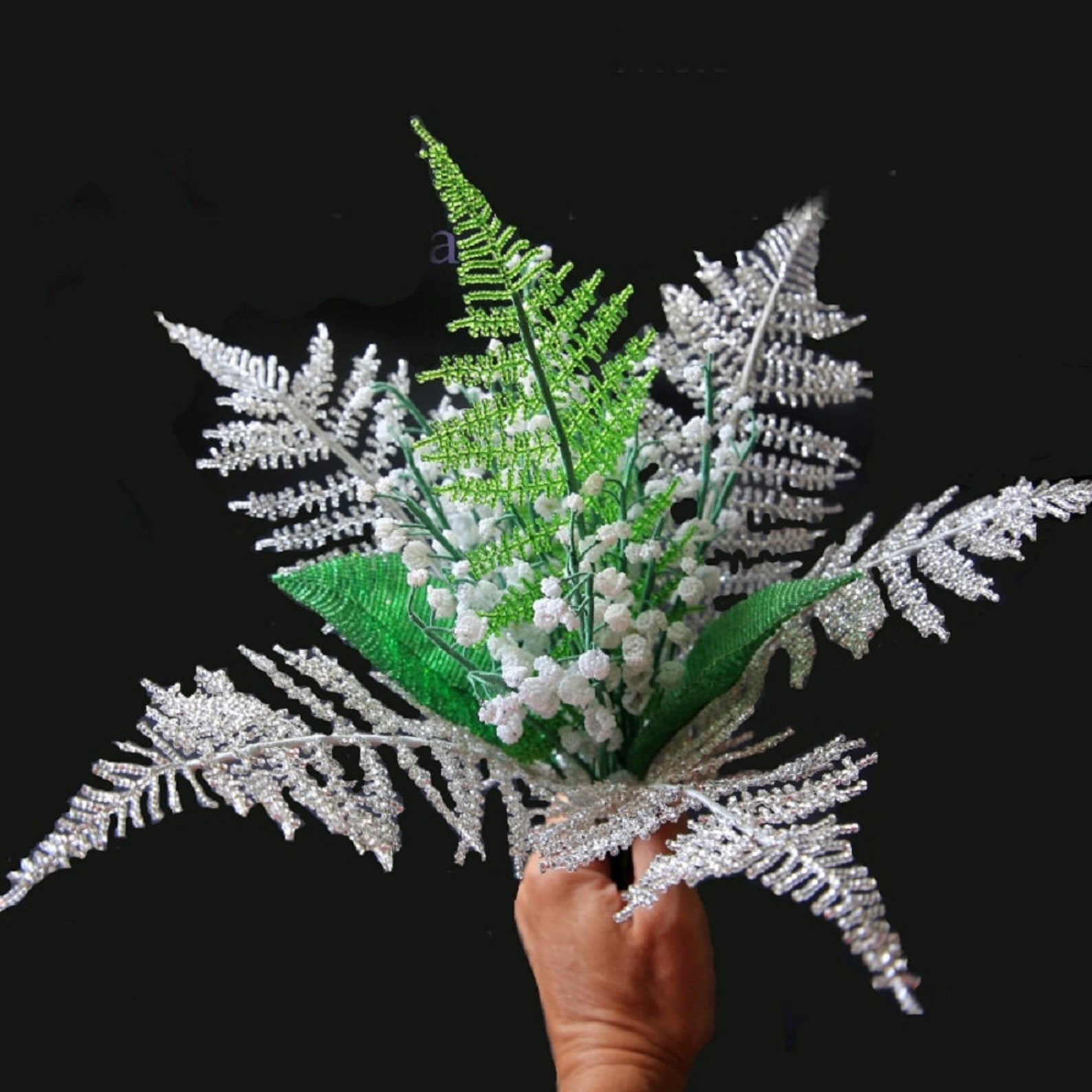 Beaded Flowers Pattern | Beaded Fern Leaf | Seed Bead Patterns ...