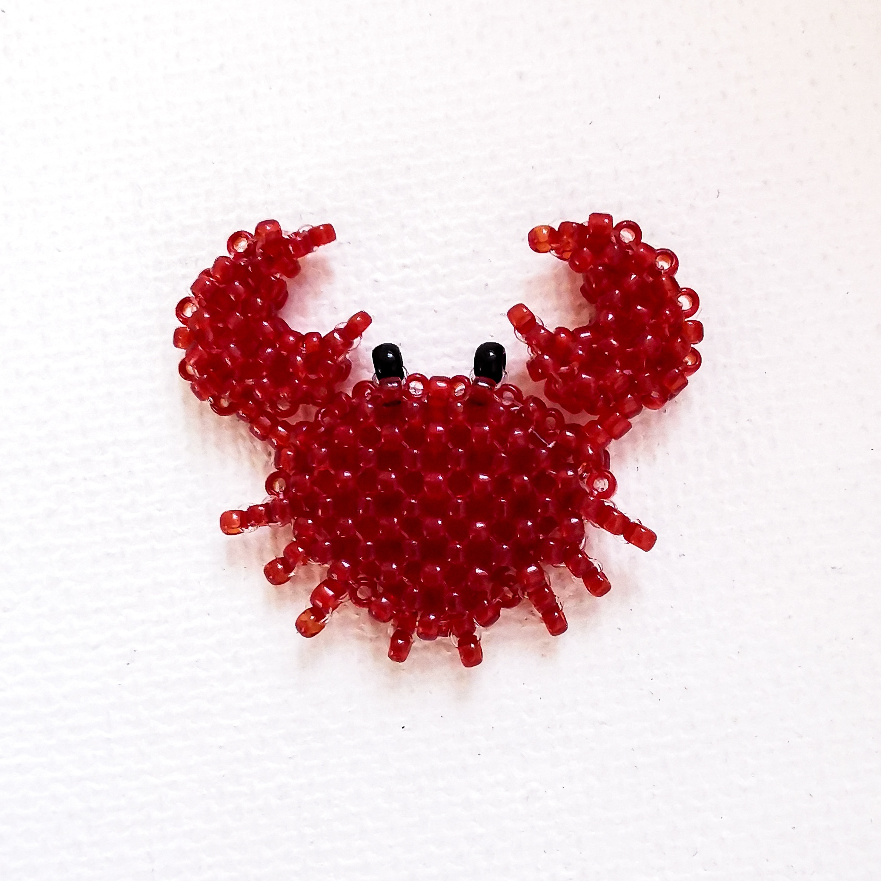 Pendant Crab: Seed Bead Beading Pattern for RAW (right Angle Weave ...