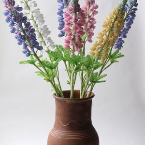 Beaded Flowers Pattern | Lupine | Seed Bead Patterns | Beadwork Pattern ...