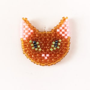 Pendant Cat 2 | Beaded Jewelry | Seed Bead | Beading Pattern Right ...