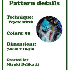 American Indian Horse 3 | Large Peyote Pattern | Beading Wall Art ...