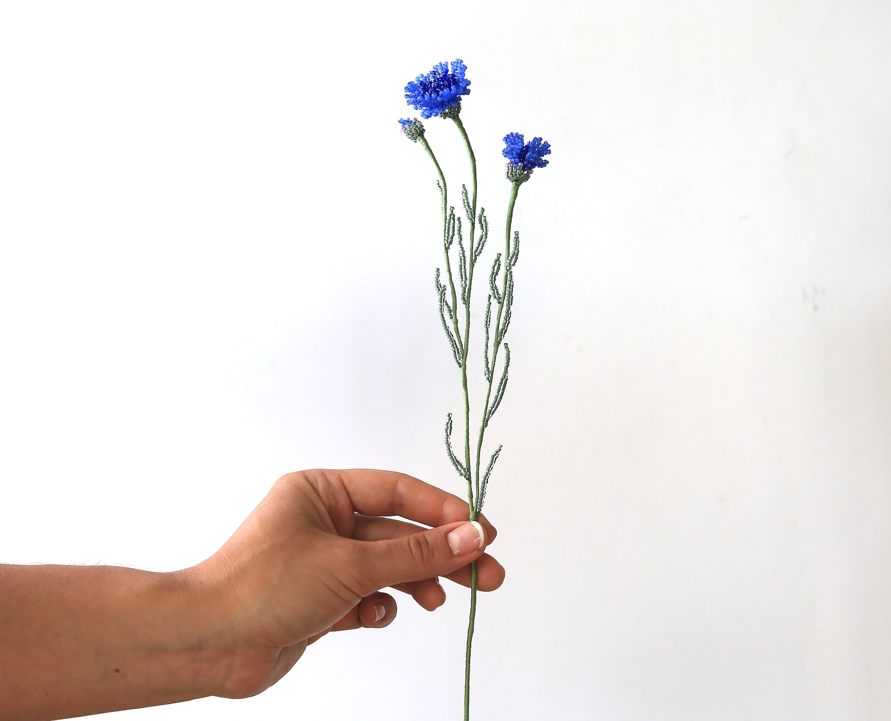 Beaded Dandelion, Lily of the Valley, Forget Me Not, Cornflower Beaded ...