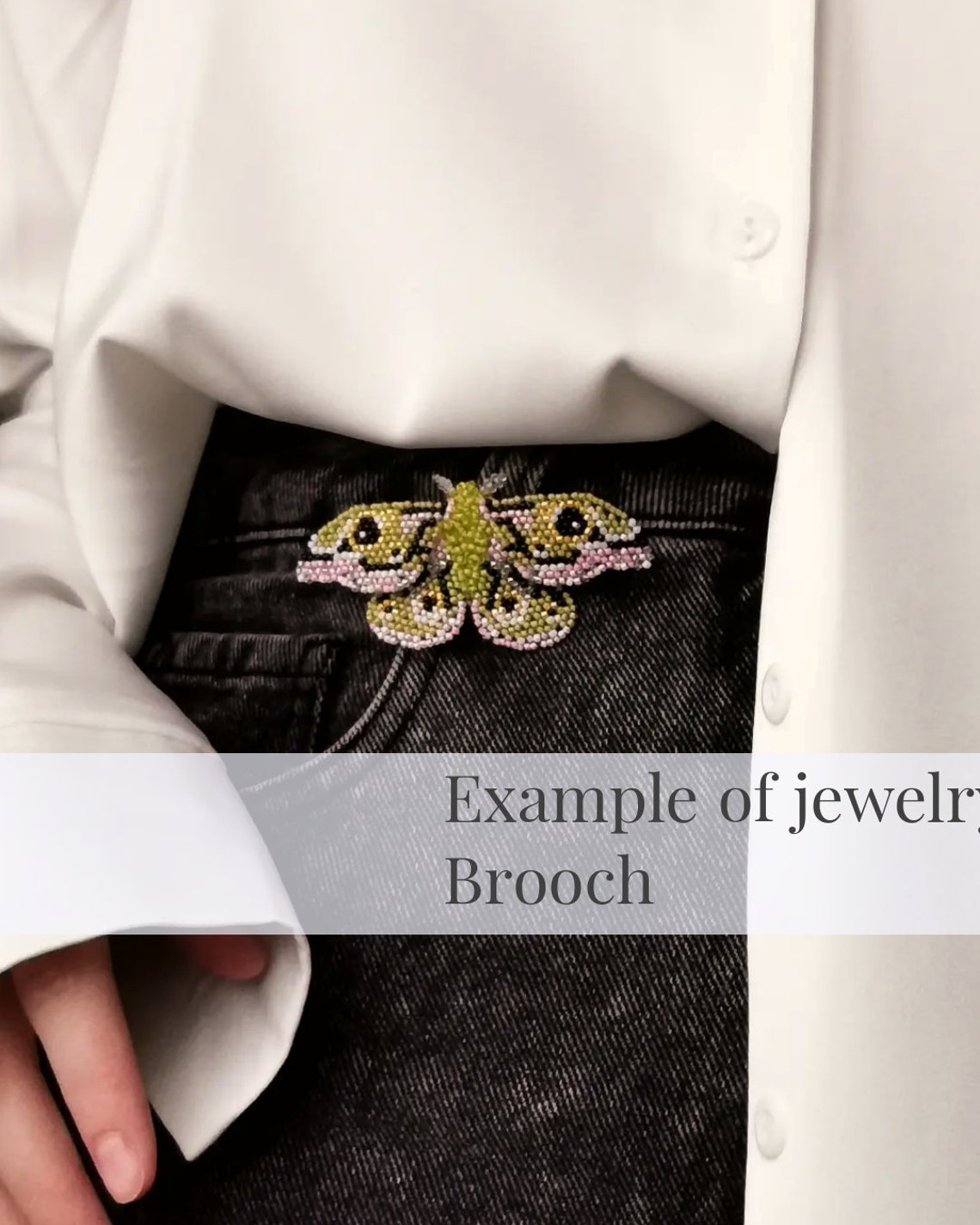 Pendant Moth | Beaded Jewelry | Seed Bead | Beading Pattern Triangular ...