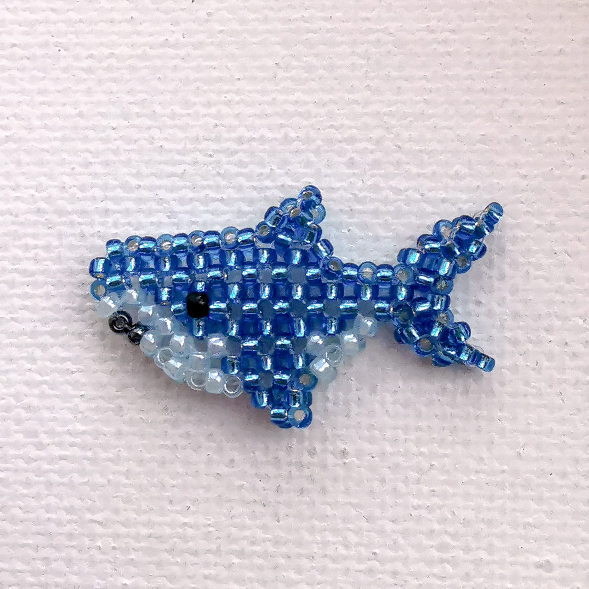Pendant Shark Seed Bead Beading Pattern RAW Right Angle Weave Beaded ...