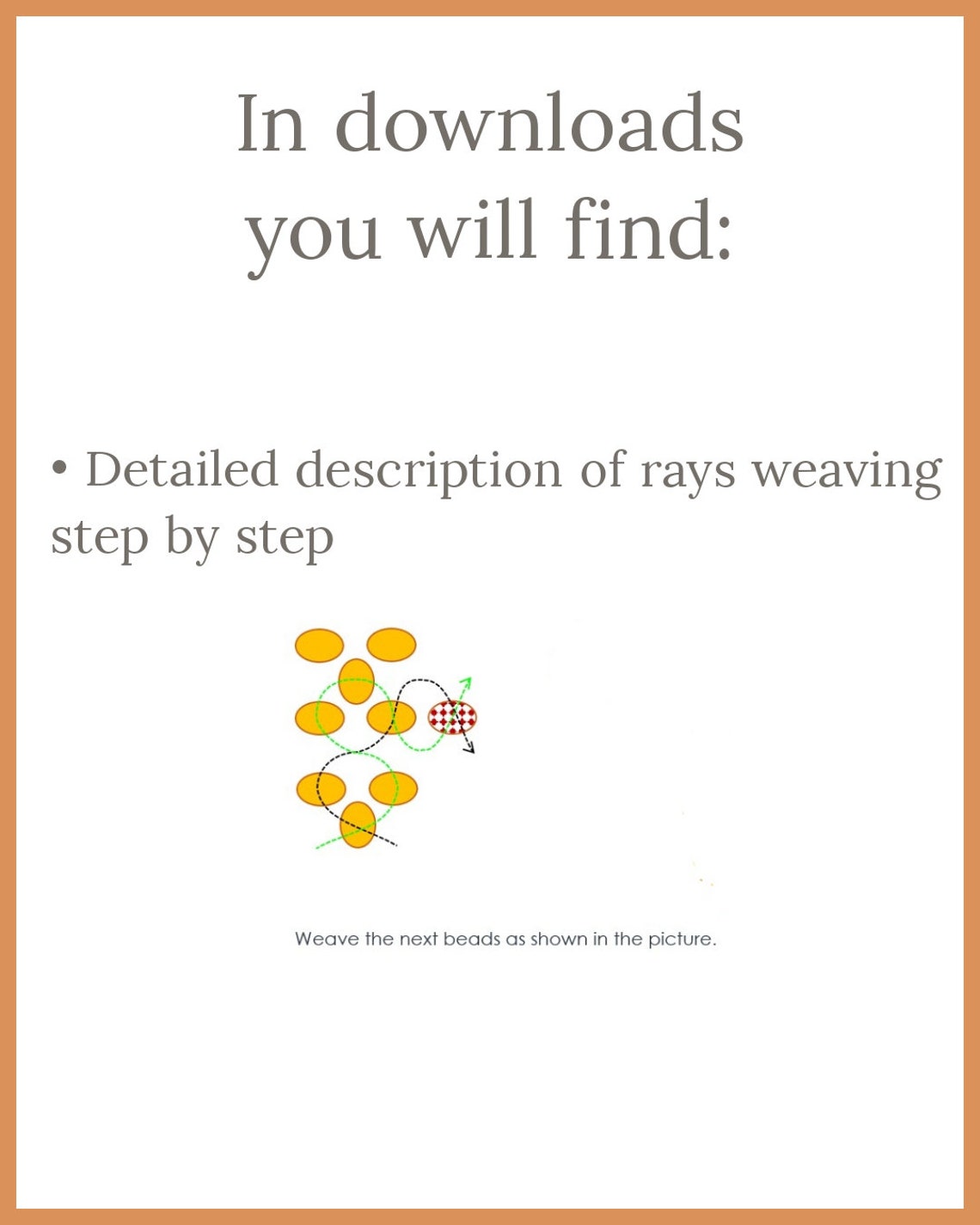 Pendant Sun, Seed Bead Beading Pattern, RAW Right Angle Weave, Beaded ...