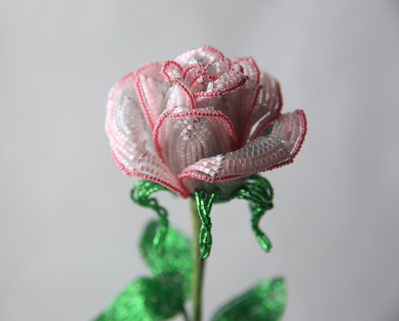 French Beaded Flowers Pattern: Beaded Rose. Seed Bead Patterns. Beading ...