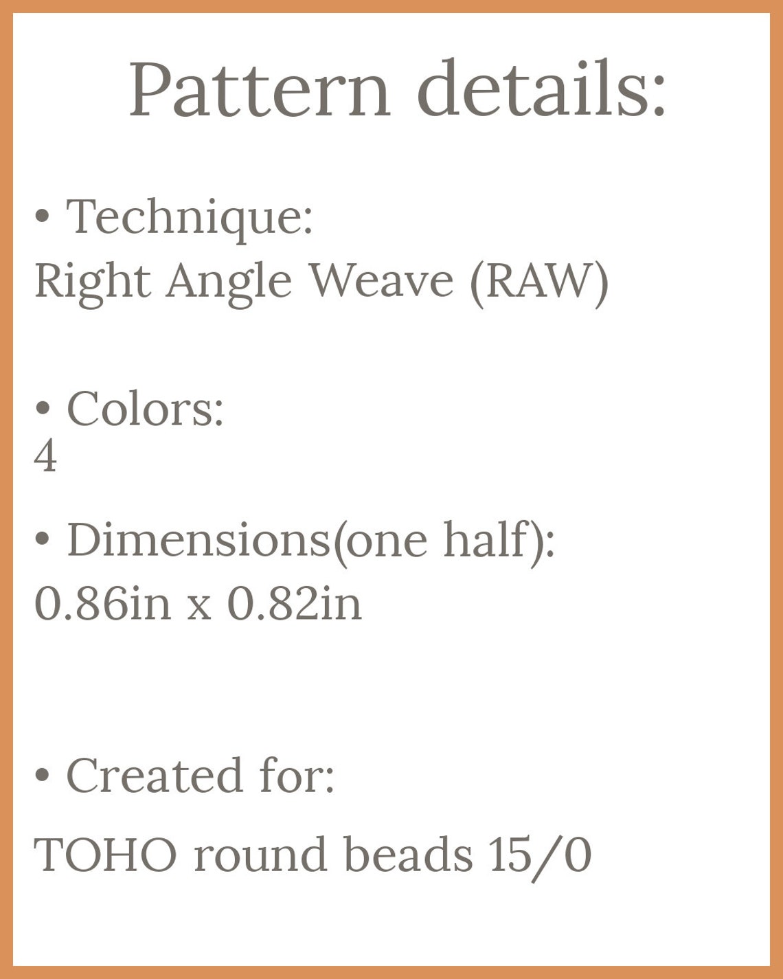 Pendant Duck Seed Bead Beading Pattern RAW Right Angle Weave - Etsy UK