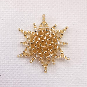 Pendant Sun, Seed Bead Beading Pattern, RAW Right Angle Weave, Beaded ...