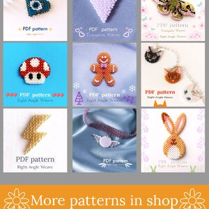 Pendant Duck | Seed Bead Beading Pattern RAW Right Angle Weave Beaded ...